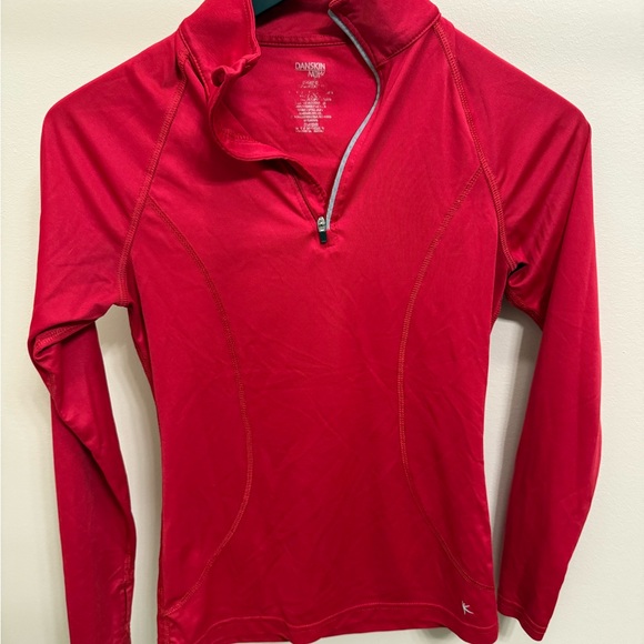 Danskin | Tops | Danskin Womens Long Sleeve Red Active Top | Poshmark